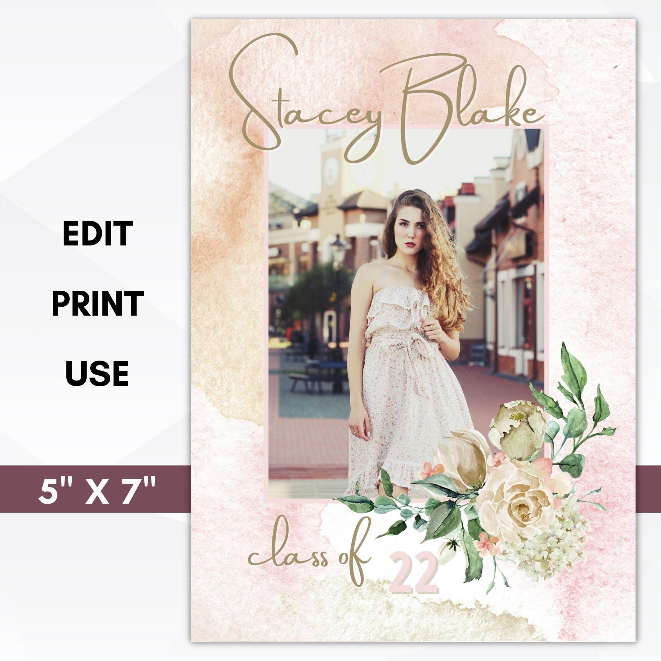 Boho Floral Graduation Announcement – Simple Desert Designs