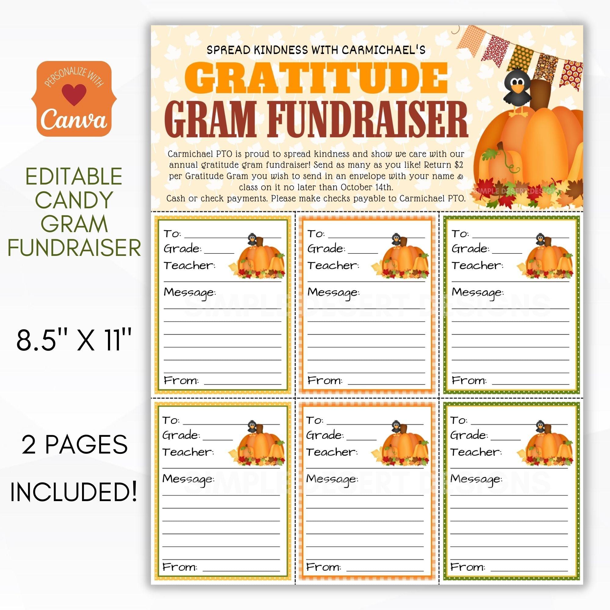 Gratitude Candy Grams Fundraiser – Simple Desert Designs