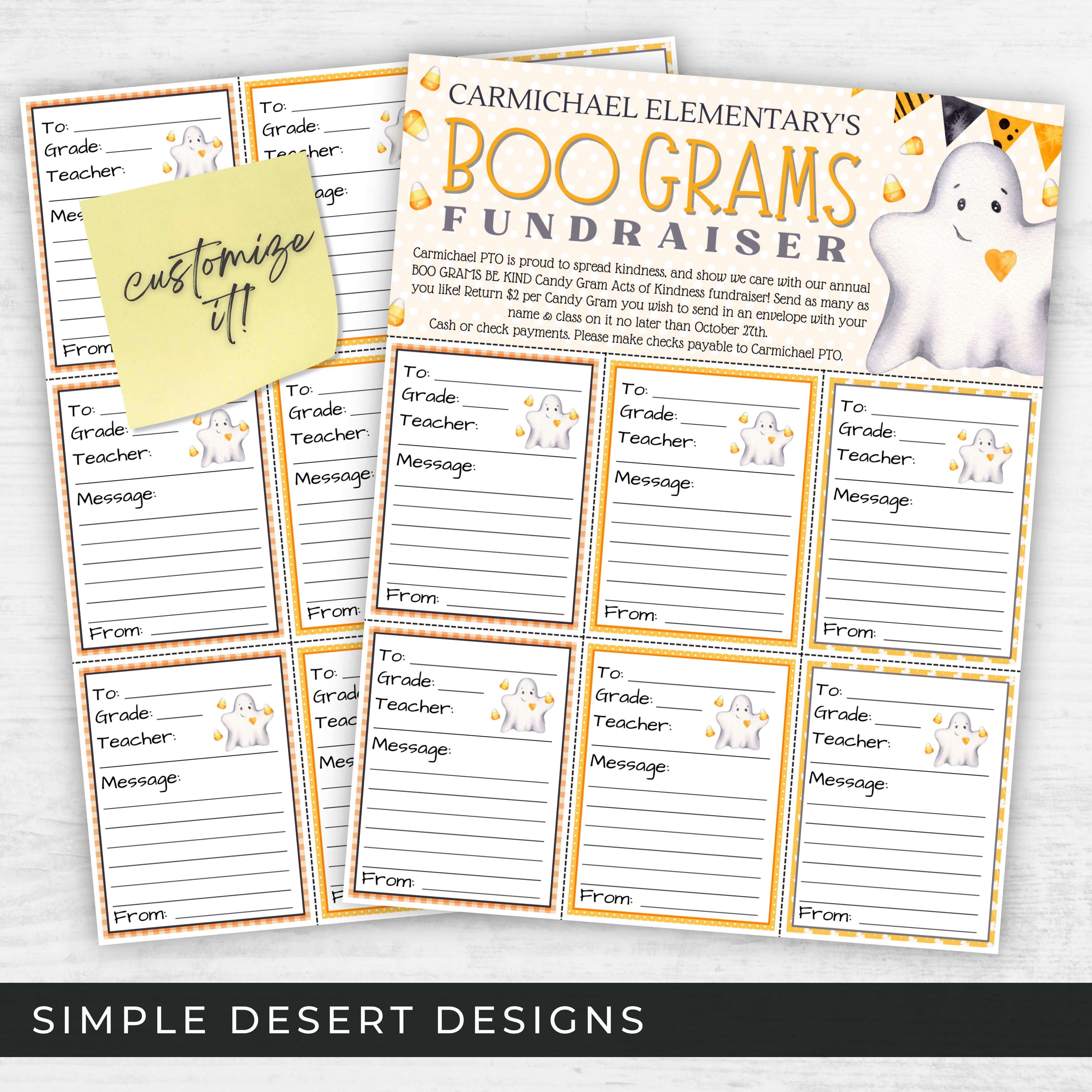 Halloween Boo Grams Fundraiser – Simple Desert Designs