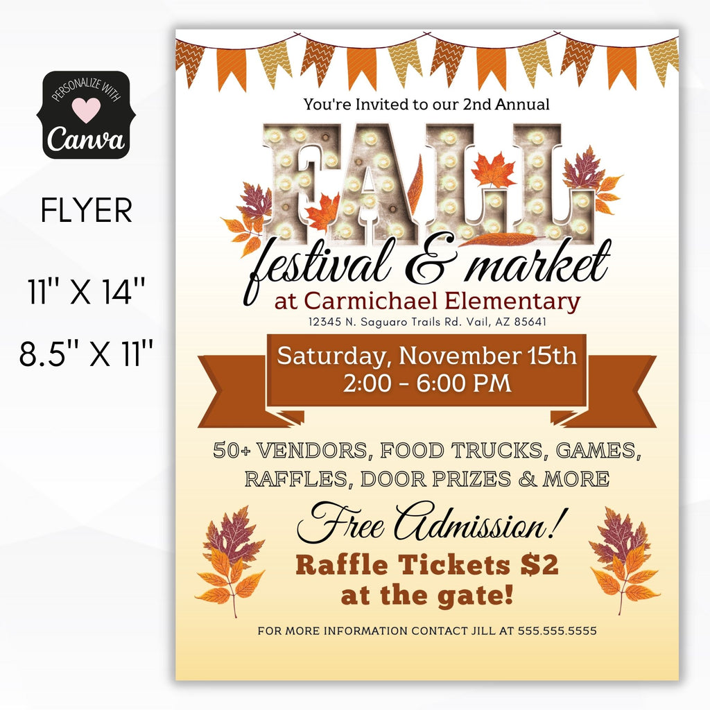 School Fall Festival Flyer Templates Free