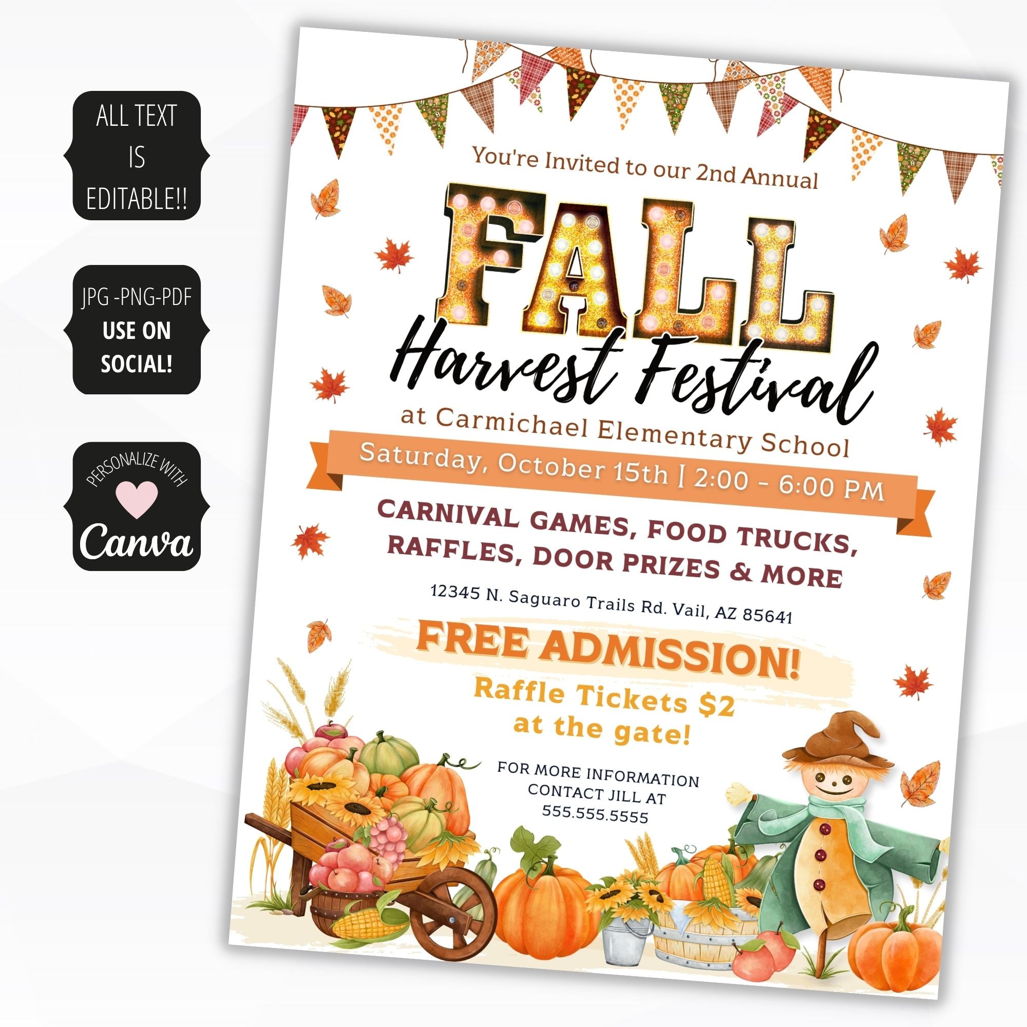 Fall Festival Carnival Flyer