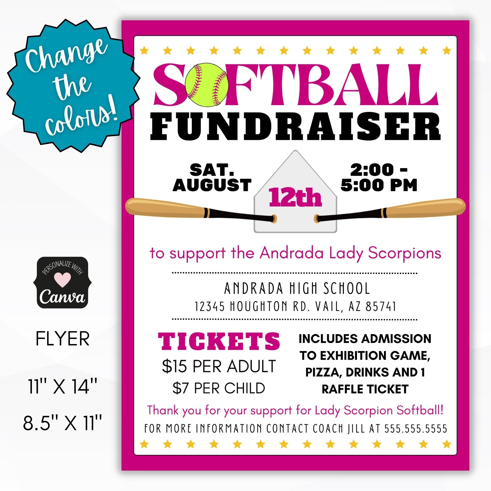 Softball Fundraiser – Simple Desert Designs
