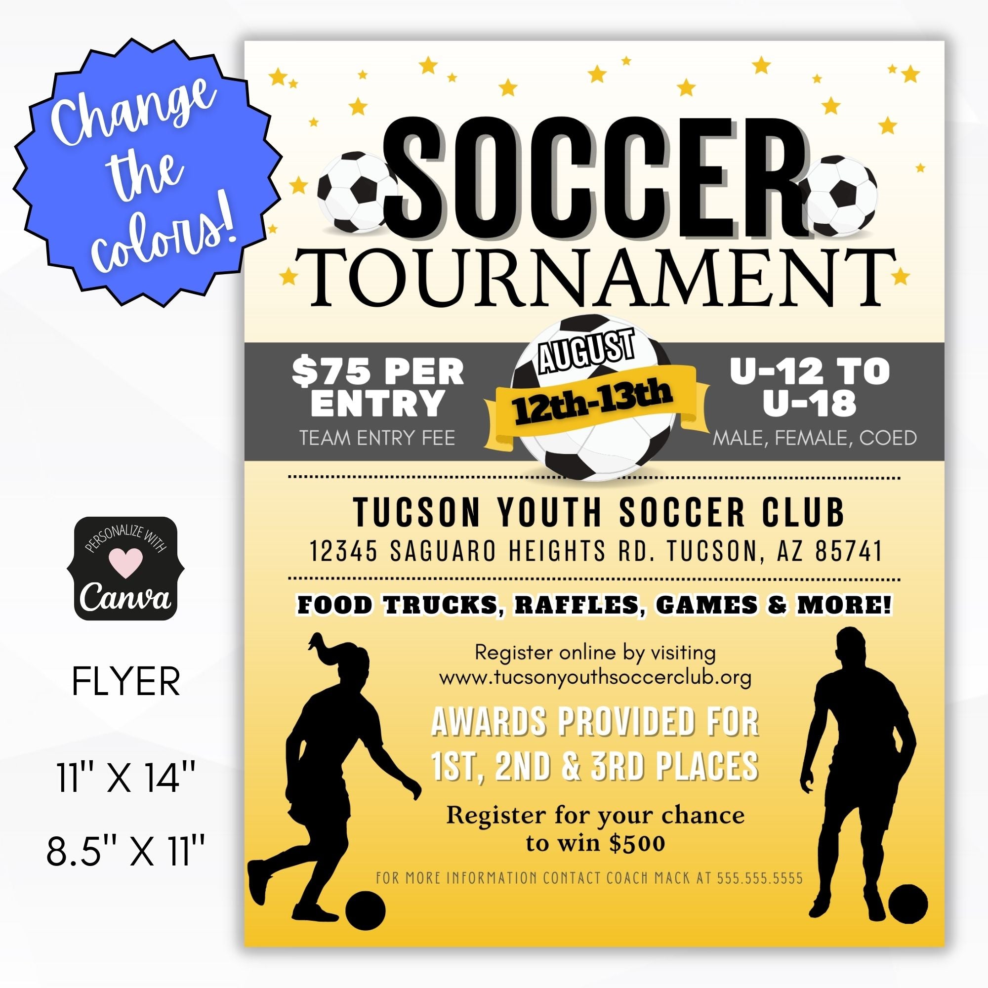 Soccer Tournament Flyer – Simple Desert Designs