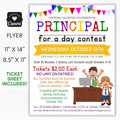 Principal for a Day Fundraiser Flyer | Simple Desert Designs