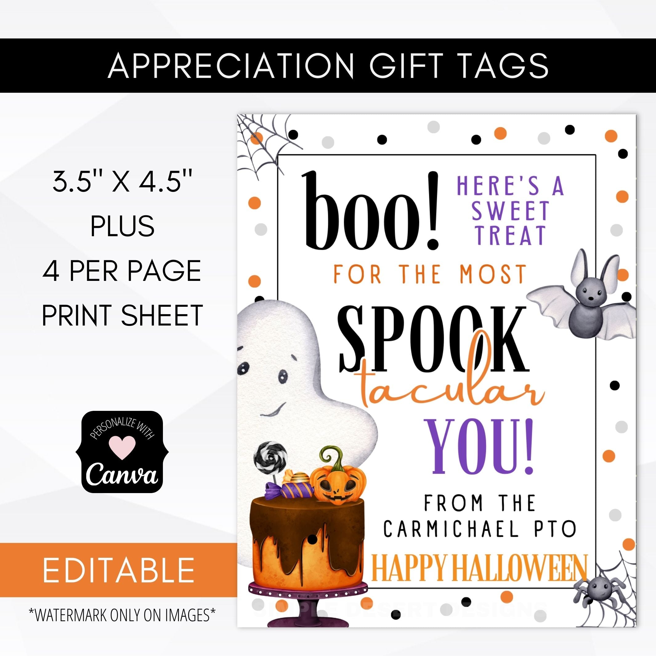 Cute Halloween Treat Tags – Simple Desert Designs