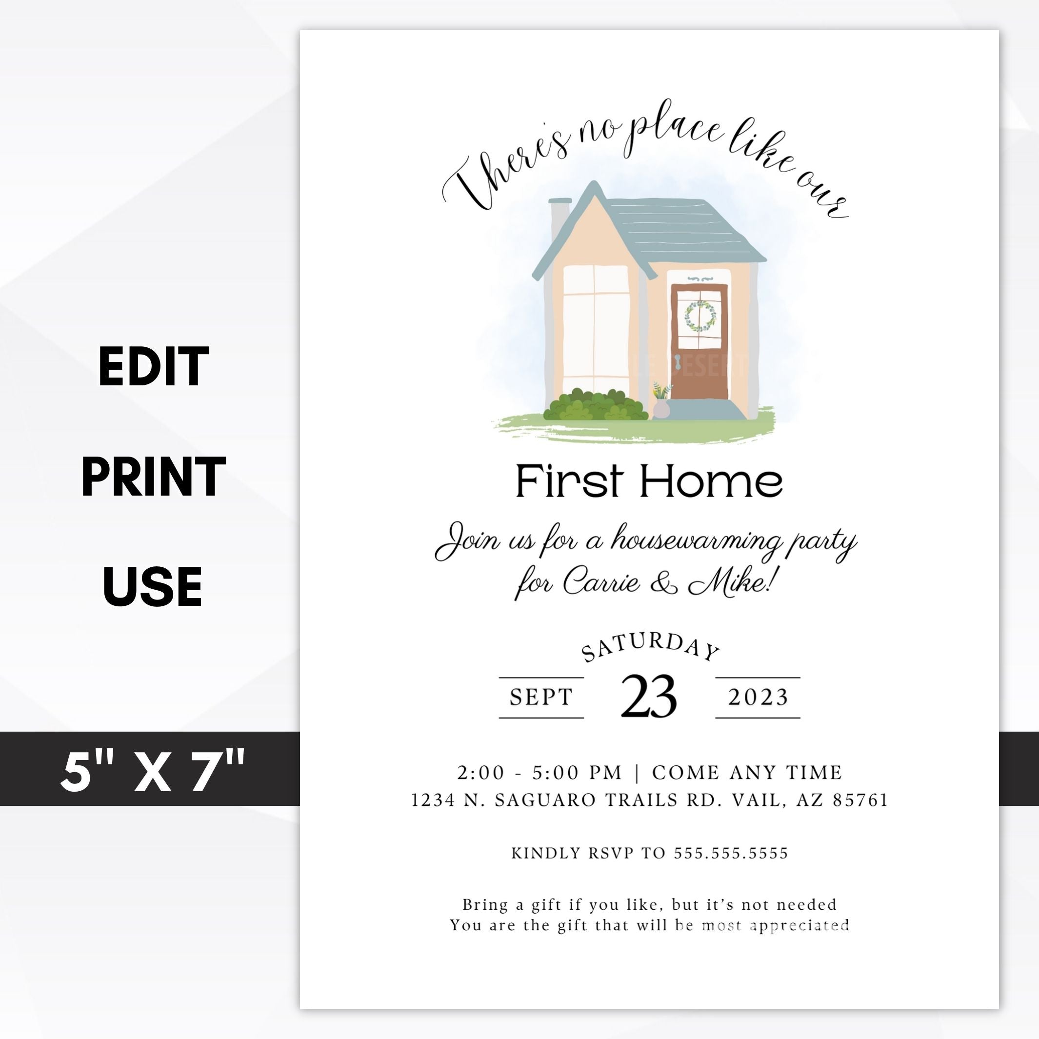 First Home Housewarming Party Invite – Simple Desert Designs