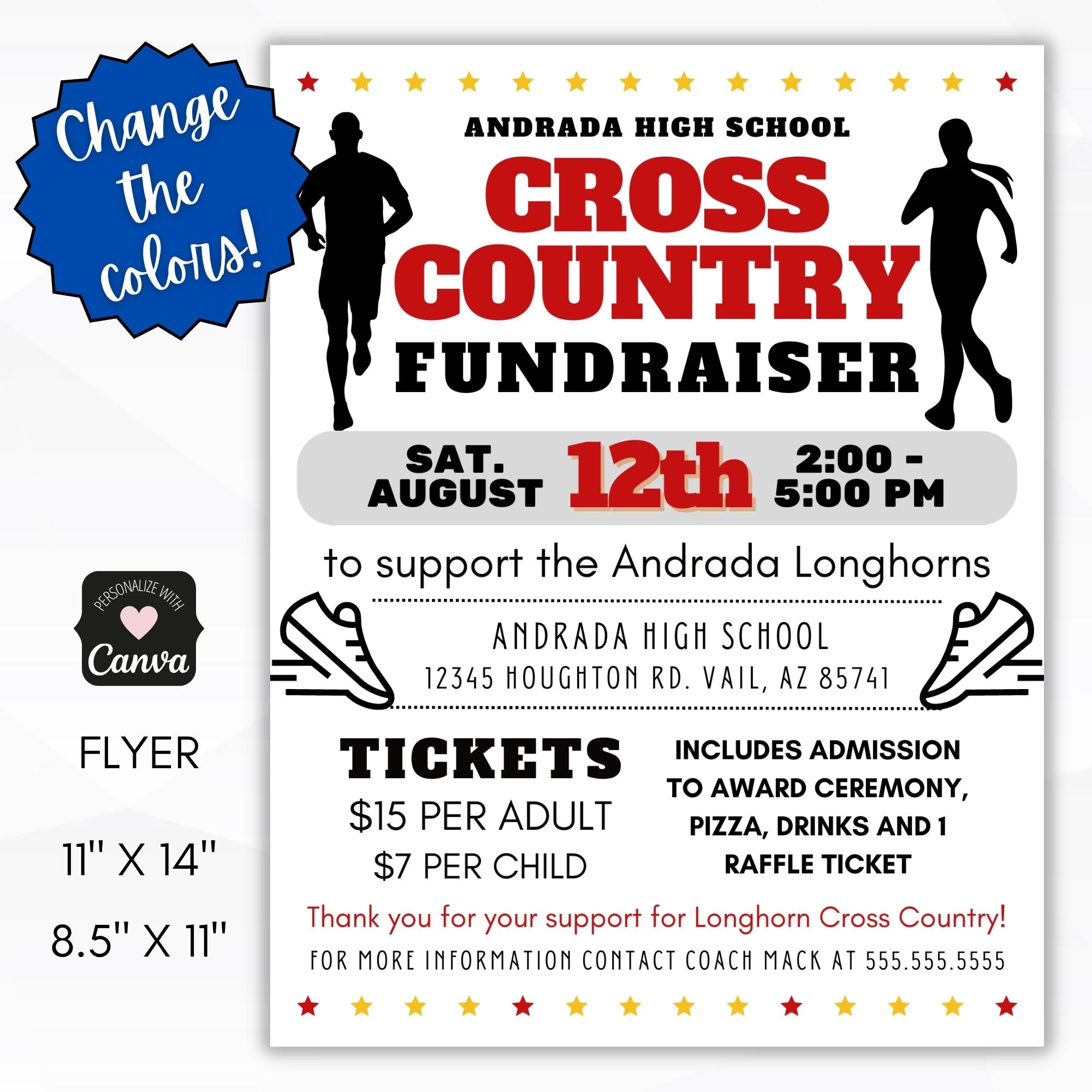 Cross Country Flyer Template – Simple Desert Designs