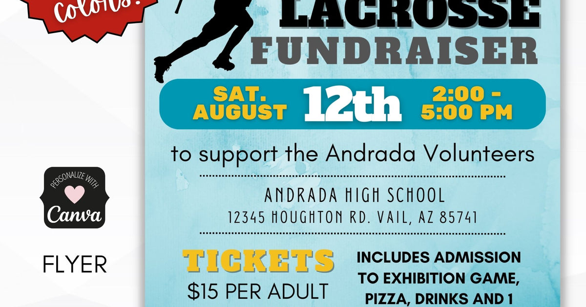 Lacrosse Flyer Template | Simple Desert Designs