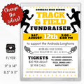 Track and Field Fundraiser Flyer Set | Simple Desert Designs