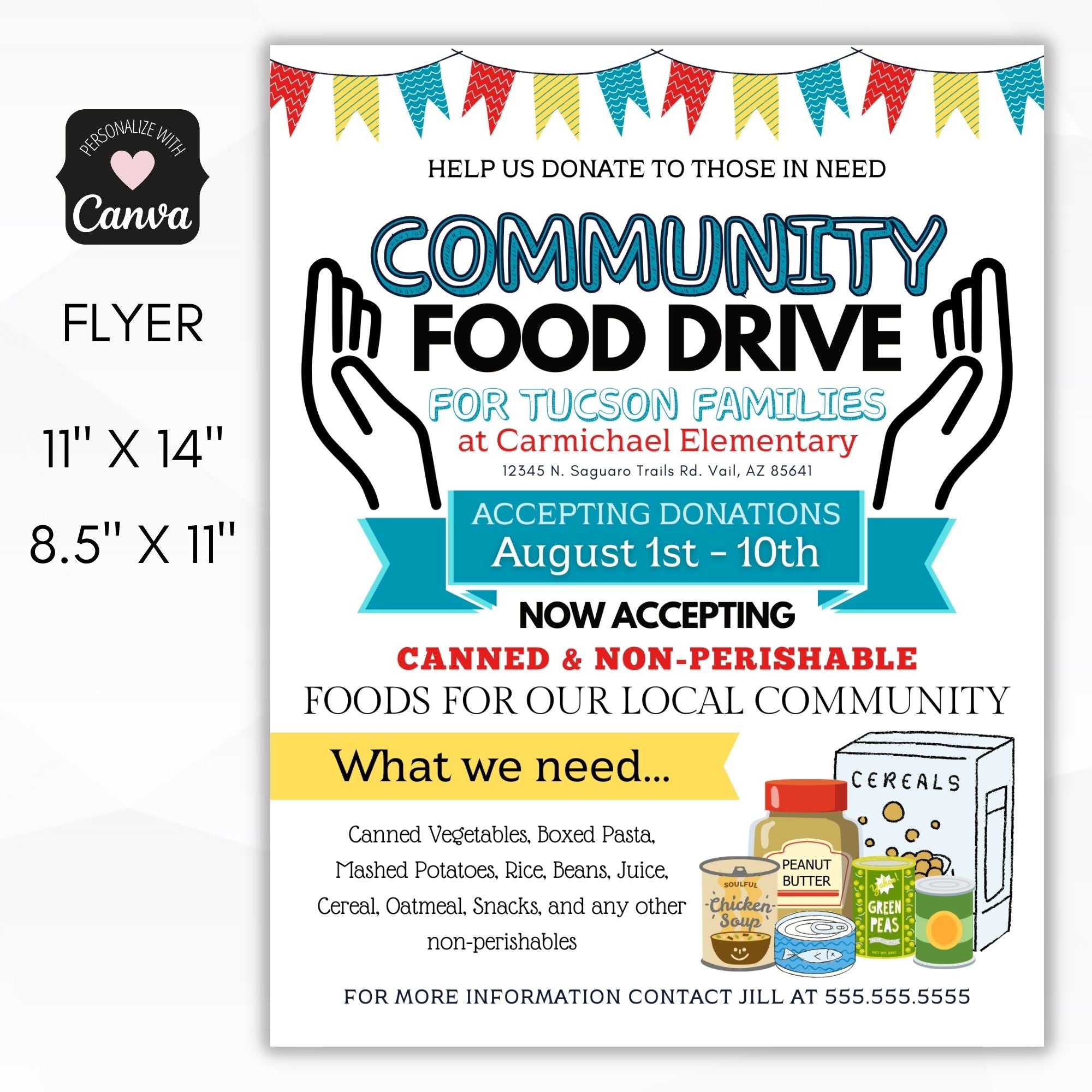 Food Drive Poster Template