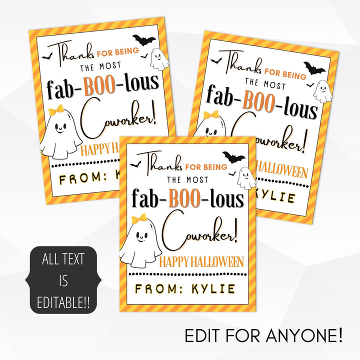 Halloween Gift Tags for Coworkers – Simple Desert Designs