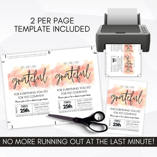 Employee Appreciation Party Invite | Simple Desert Designs