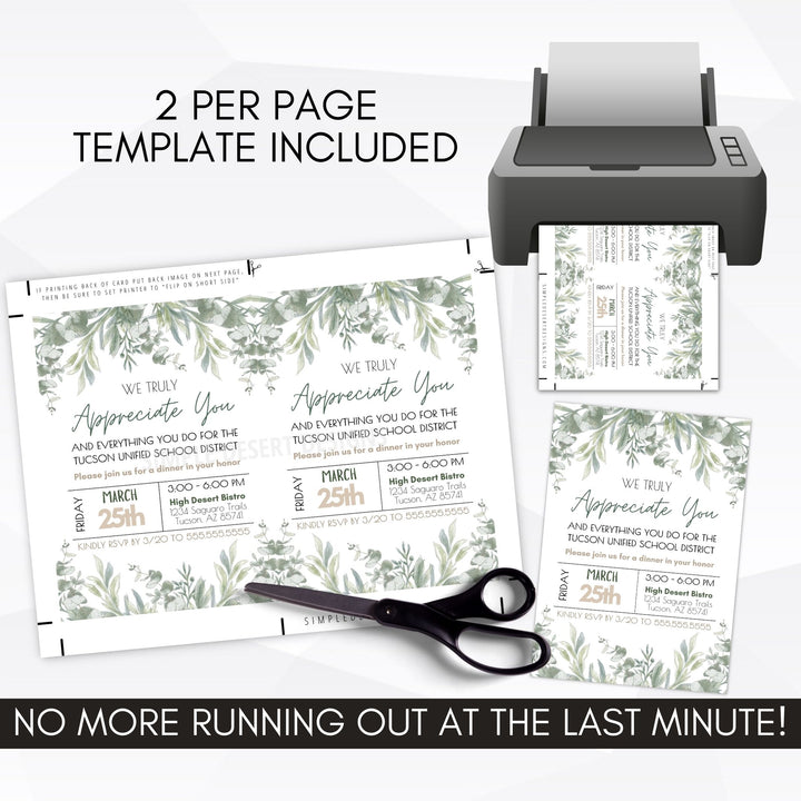 Botanical Appreciation Invite – Simple Desert Designs