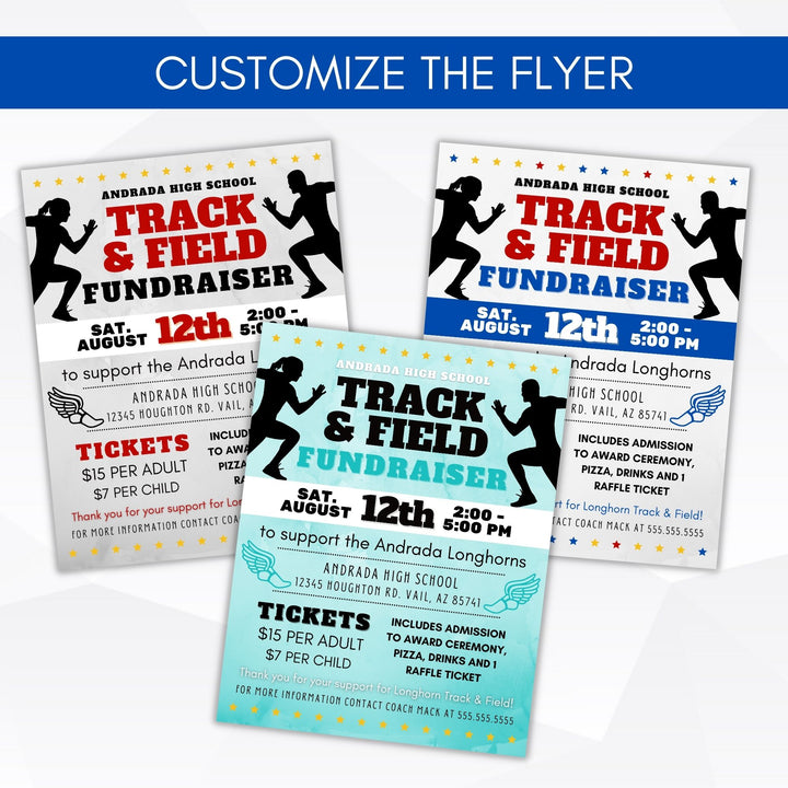 Track and Field Running Flyer | Simple Desert Designs