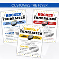 Editable Hockey Fundraiser Flyer – Simple Desert Designs