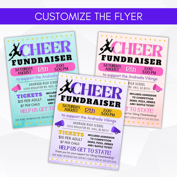 Bright Cheer Fundraiser Flyer | Simple Desert Designs