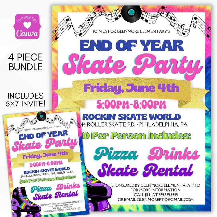 80's 90's Skate Party Themed Dance Party – Simple Desert Designs