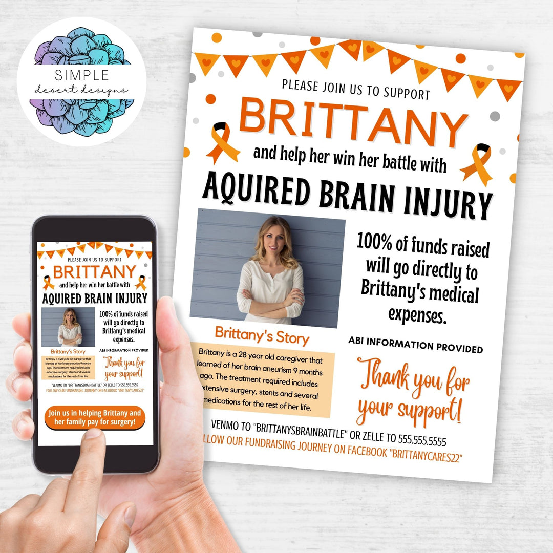Medical Fundraiser Flyers | Simple Desert Designs