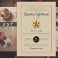 US Army Promotion Ceremony Invitation | Simple Desert Designs