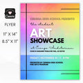 School Art Show Flyer Template – Simple Desert Designs
