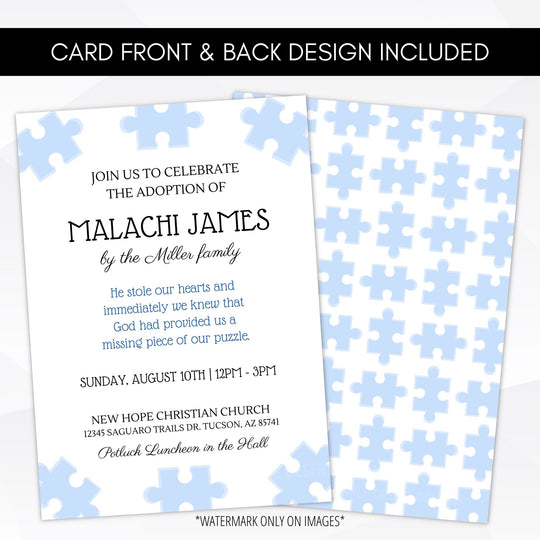 Adoption Celebration Invite – Simple Desert Designs