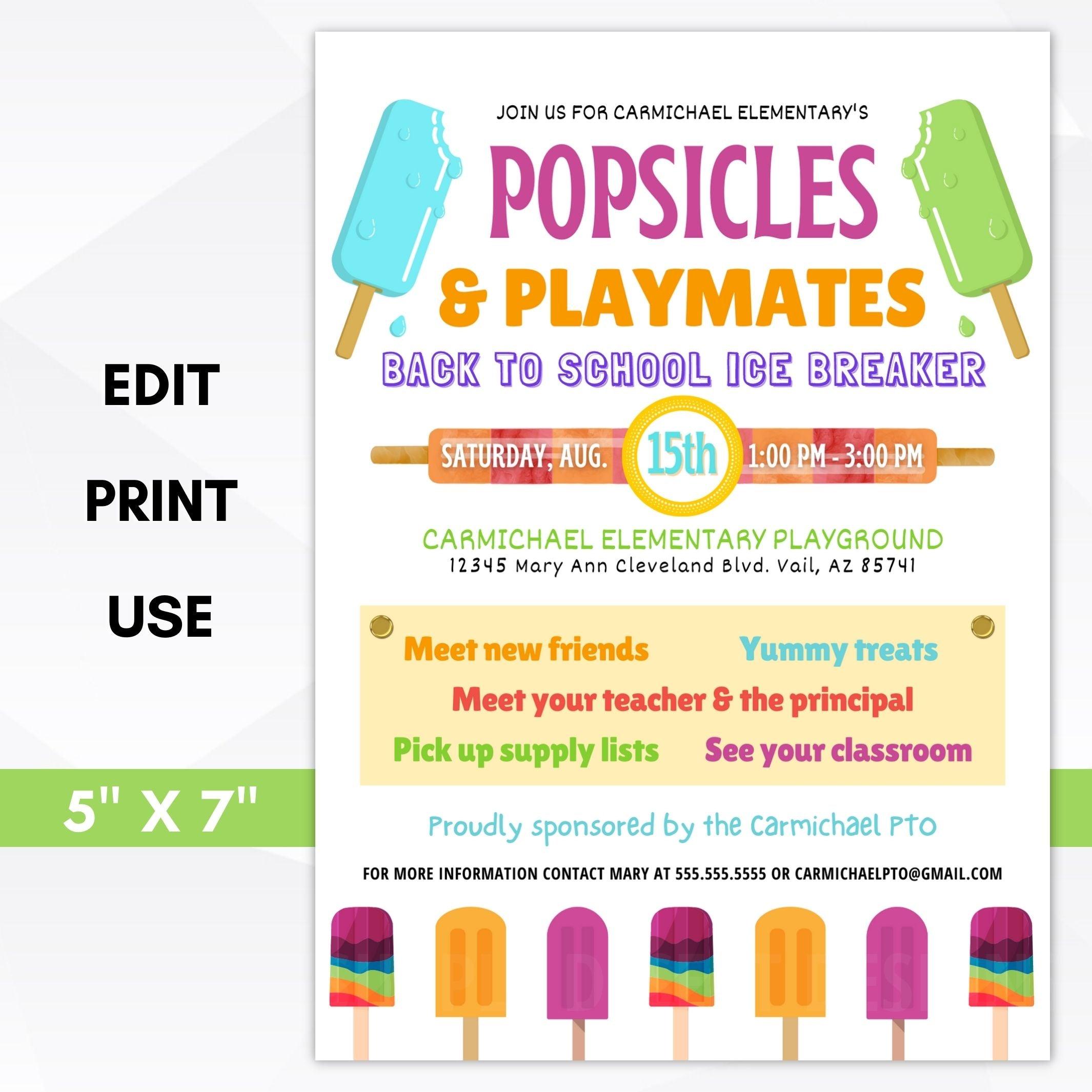 Back to School Event Invitation – Simple Desert Designs