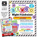 Bingo Night Fundraiser Flyer Ticket Set – Simple Desert Designs