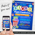 Bingo Fundraiser Event Flyer Set – Simple Desert Designs