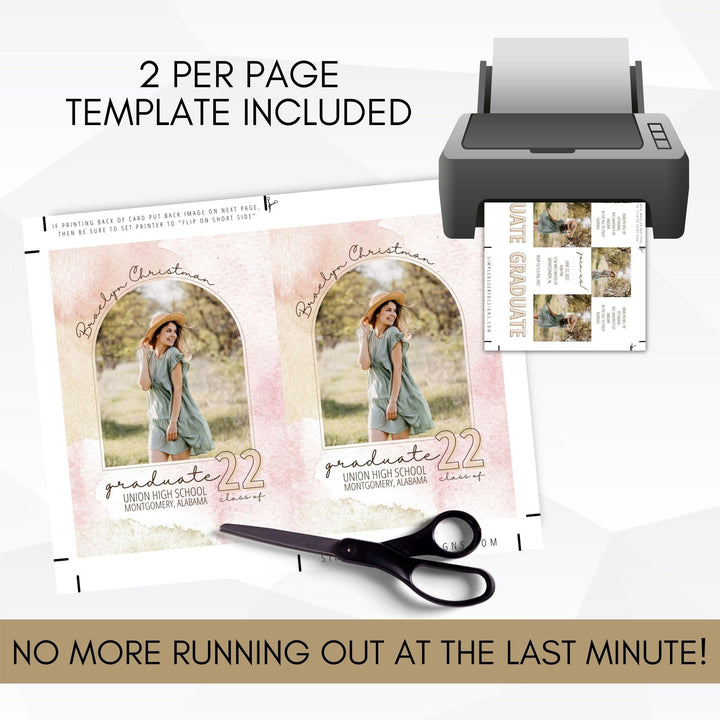 Boho Arch Graduation Announcement Invite – Simple Desert Designs