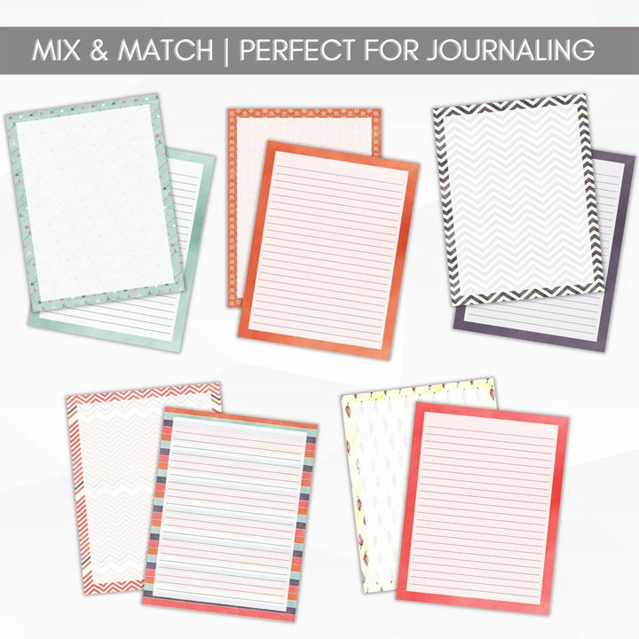 Boho Patterns Journal Paper Stationery – Simple Desert Designs