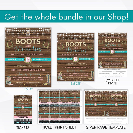Boots & Beauties Themed Dance School Church Event | Simple Desert Designs
