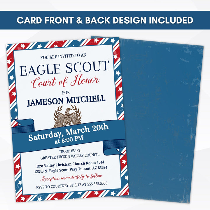 Eagle Scout Court of Honor Invitation – Simple Desert Designs