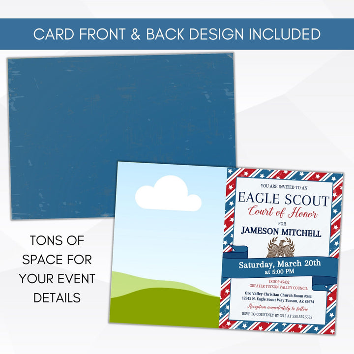 Photo Eagle Scout Court of Honor Invitation | Simple Desert Designs