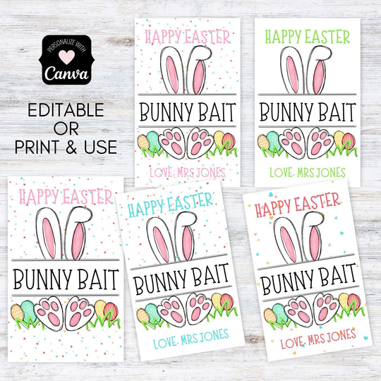 Bunny Bait Easter Favor Tags – Simple Desert Designs