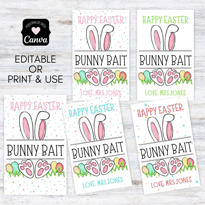 Bunny Bait Easter Favor Tags – Simple Desert Designs