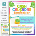 Cash Calendar Fundraiser Flyer Bundle – Simple Desert Designs