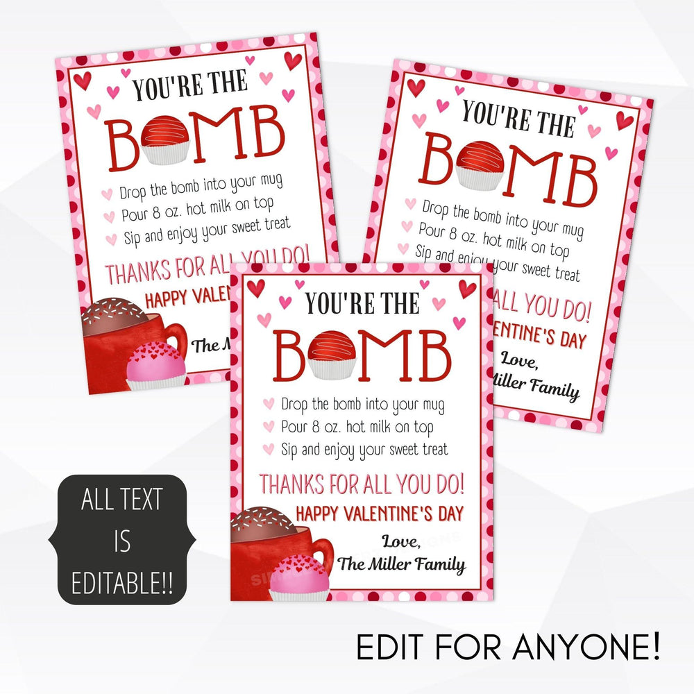 Coworker Office Valentine's Tags – Simple Desert Designs