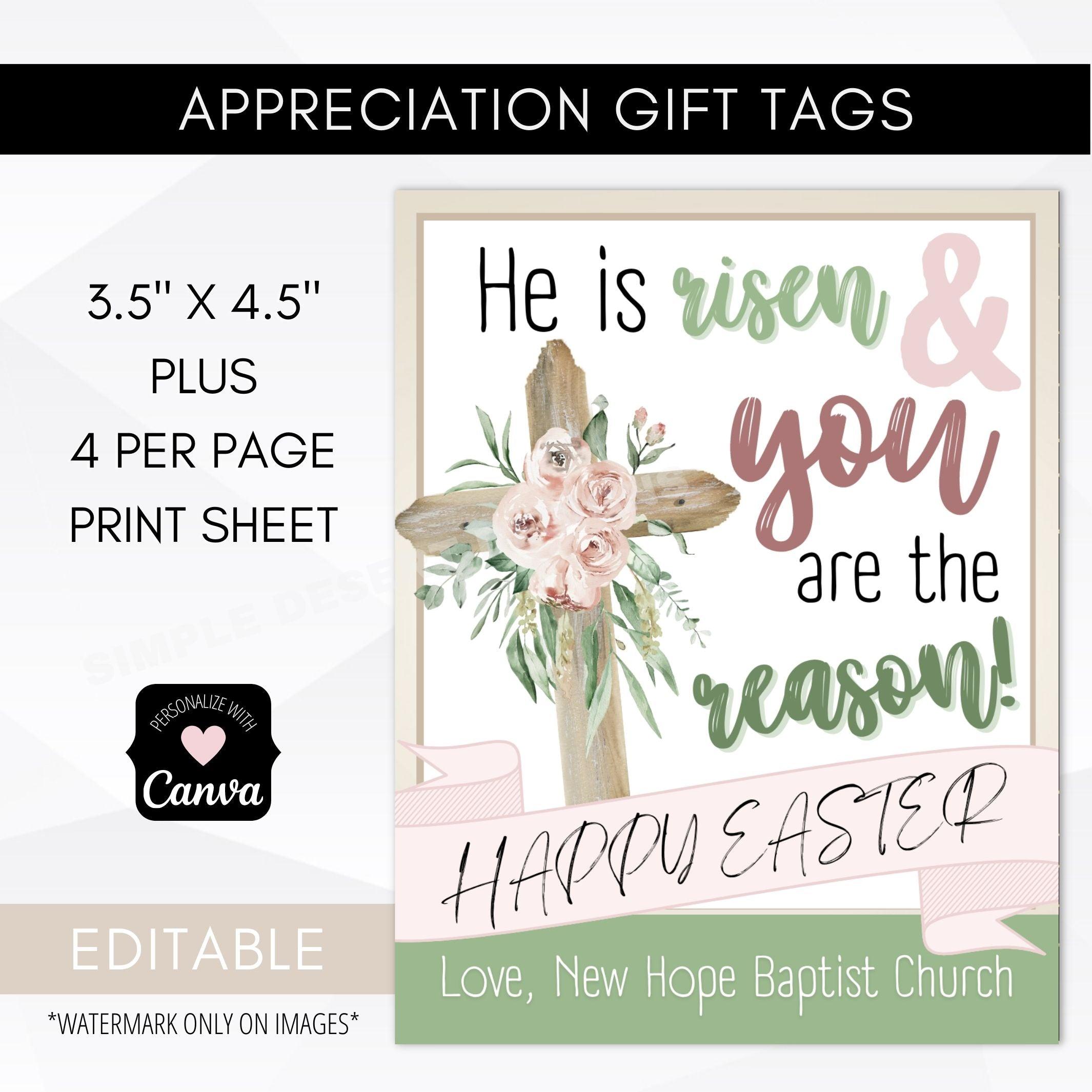 Christian Easter Gift Tag – Simple Desert Designs