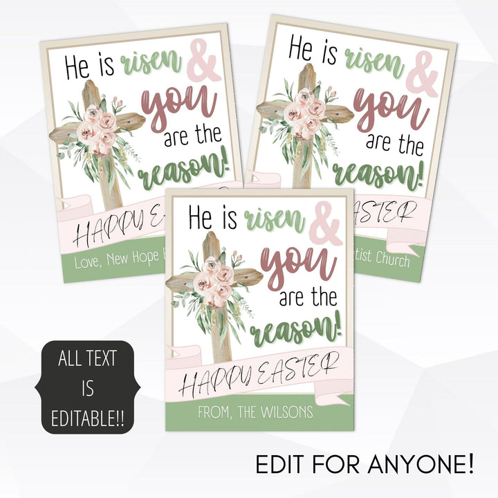 Christian Easter Gift Tag | Simple Desert Designs