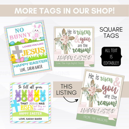 Christian Easter Gift Tag | Simple Desert Designs