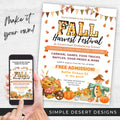 Colorful Fall Harvest Festival Flyer – Simple Desert Designs