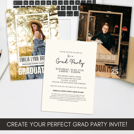 Commencement Ceremony Invitation Template – Simple Desert Designs