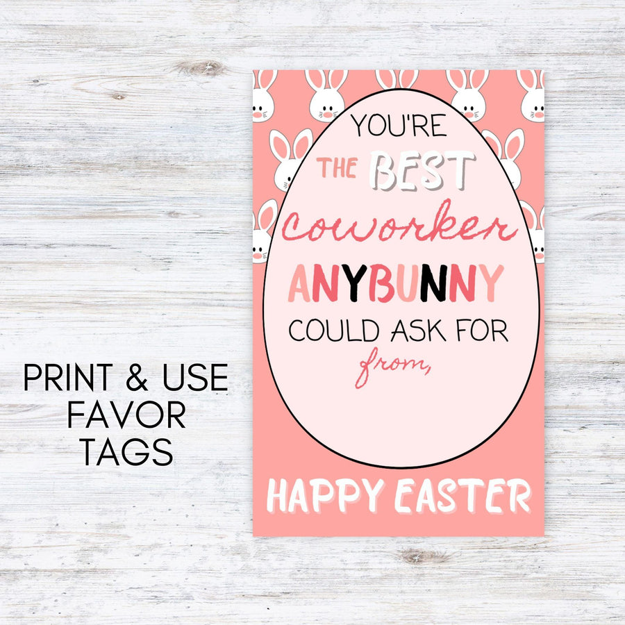 Coworker Easter Employee Appreciation Tag – Simple Desert Designs