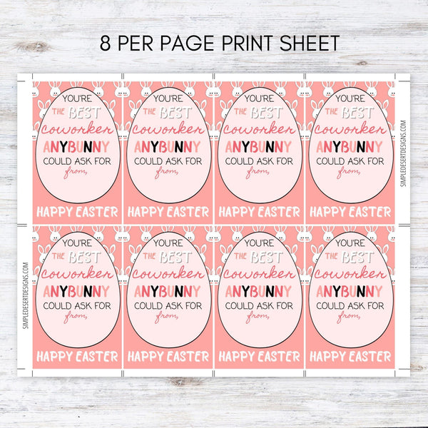 Easter Favor Tags Printable - Simple Desert Designs