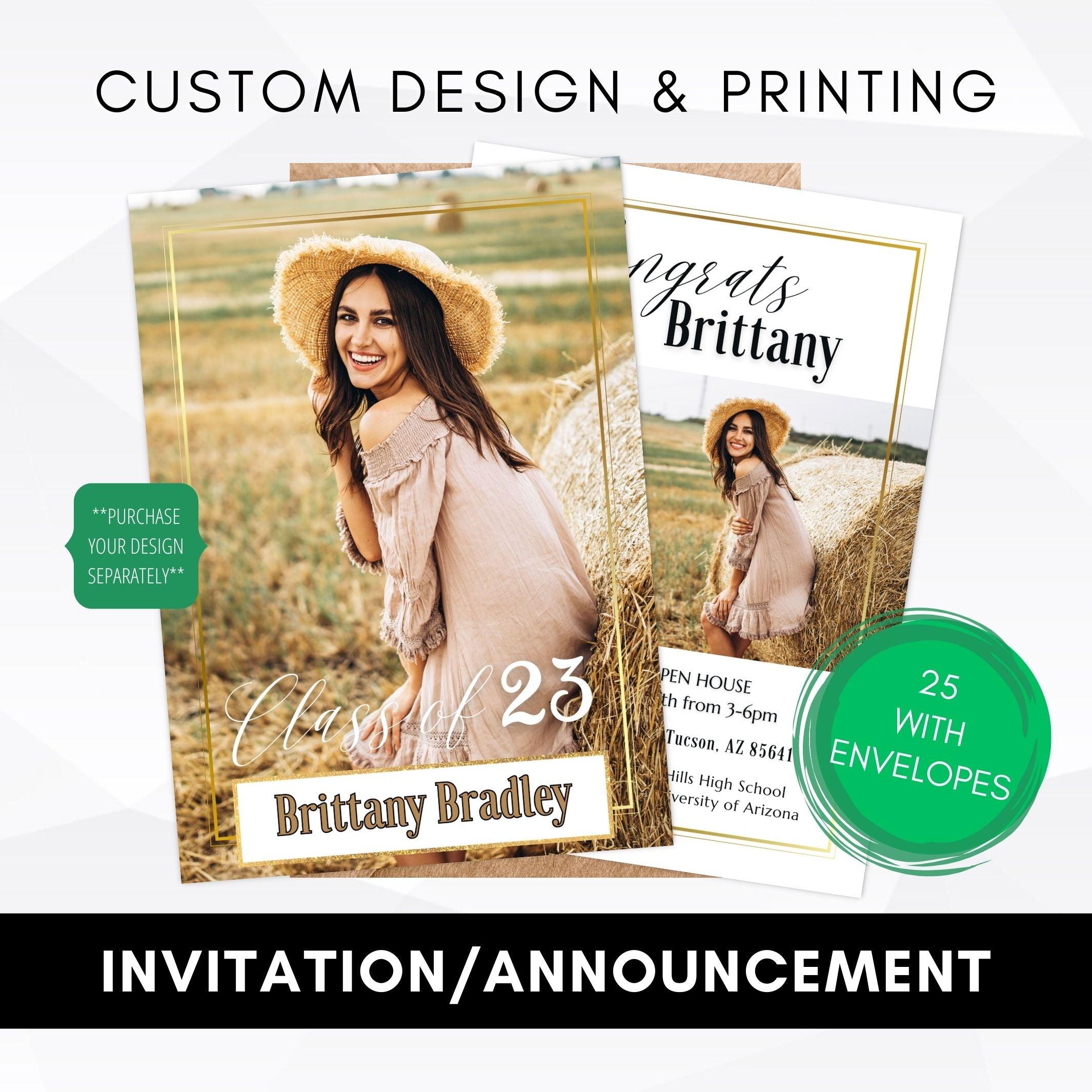 Custom Invitation Design and Printing 25 – Simple Desert Designs