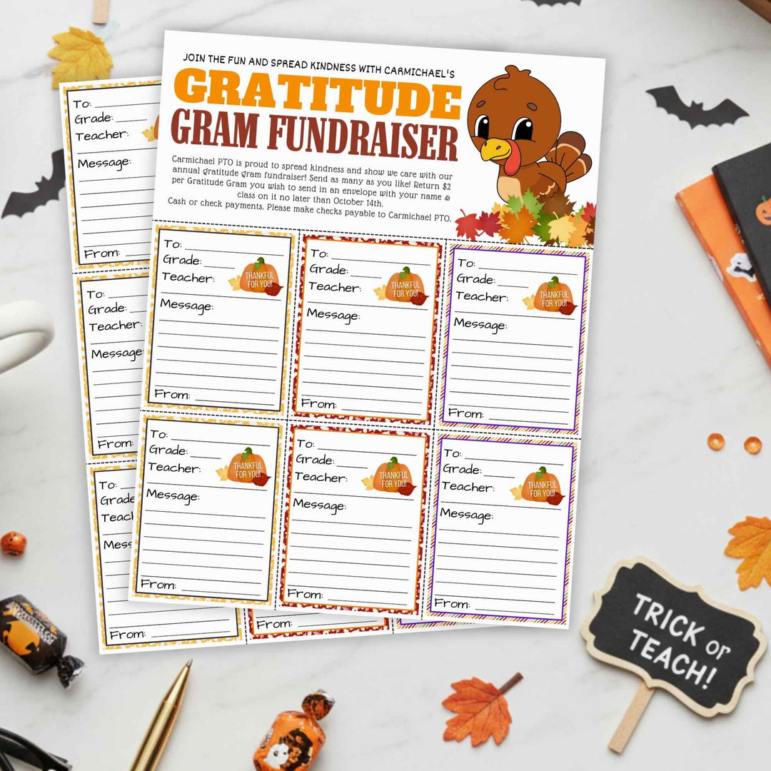 Cute Gratitude Grams Thanksgiving | Simple Desert Designs