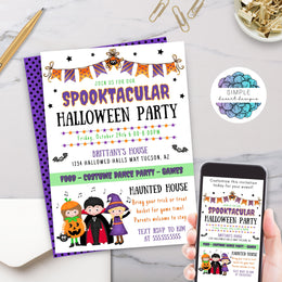 Cute Halloween Costume Party Invitation – Simple Desert Designs