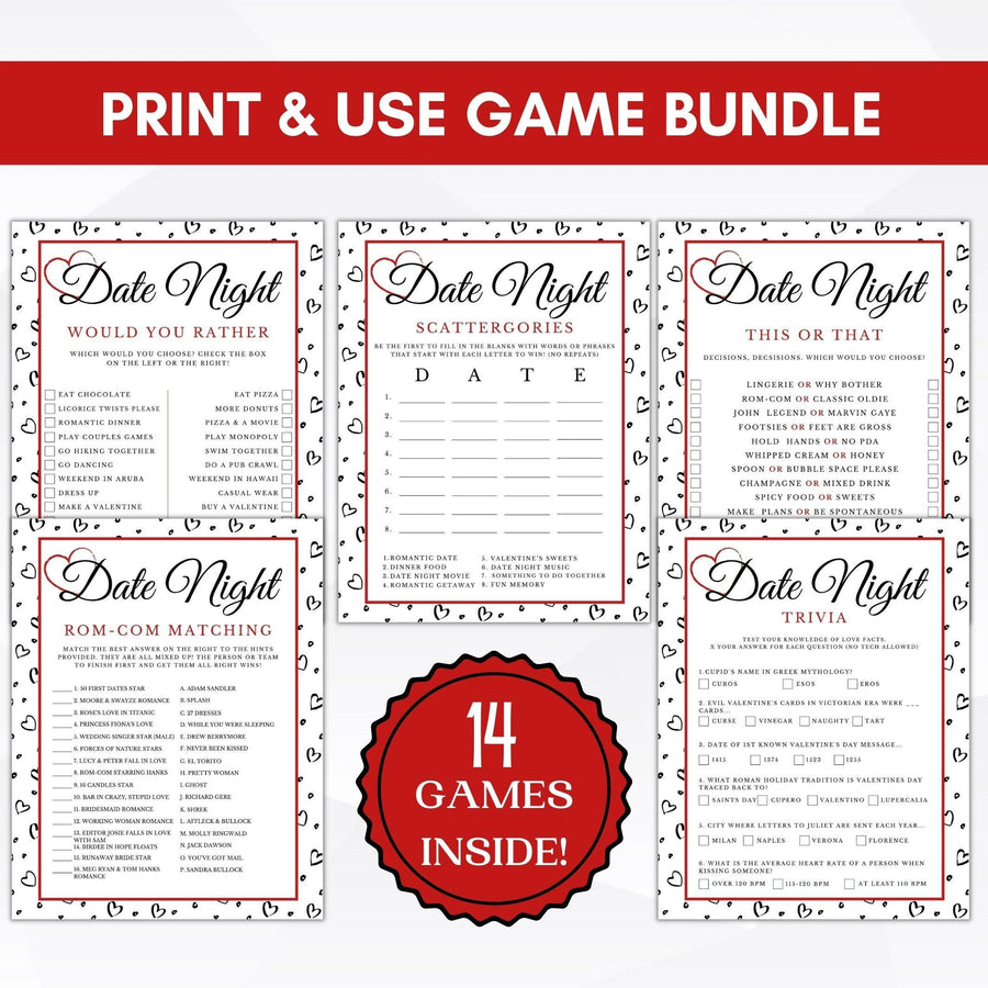 Date Night Games Bundle Printable – Simple Desert Designs