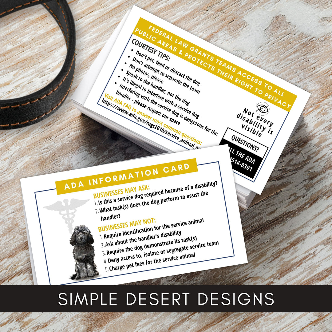 ADA Service Team Cards – Simple Desert Designs