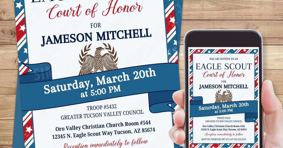 eagle scout invitations